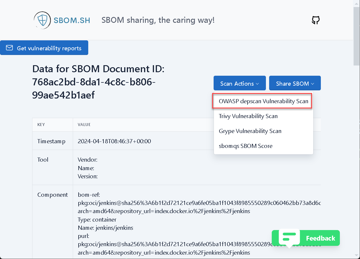 Enhancing Security With Owasp Dep Scan And Cyclonedx 1 6 On Sbom Sh