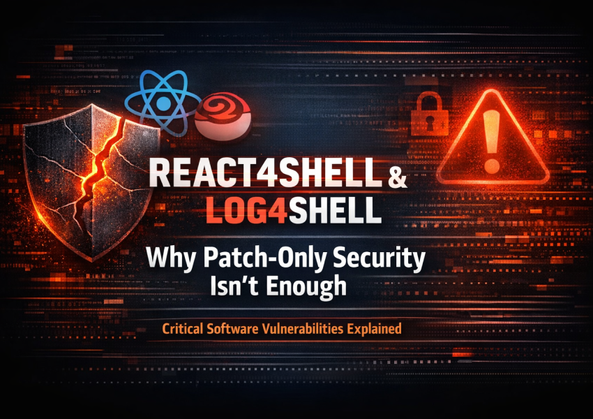 React4Shell and Log4Shell: Why Patch-Only Security Is No Longer Enough