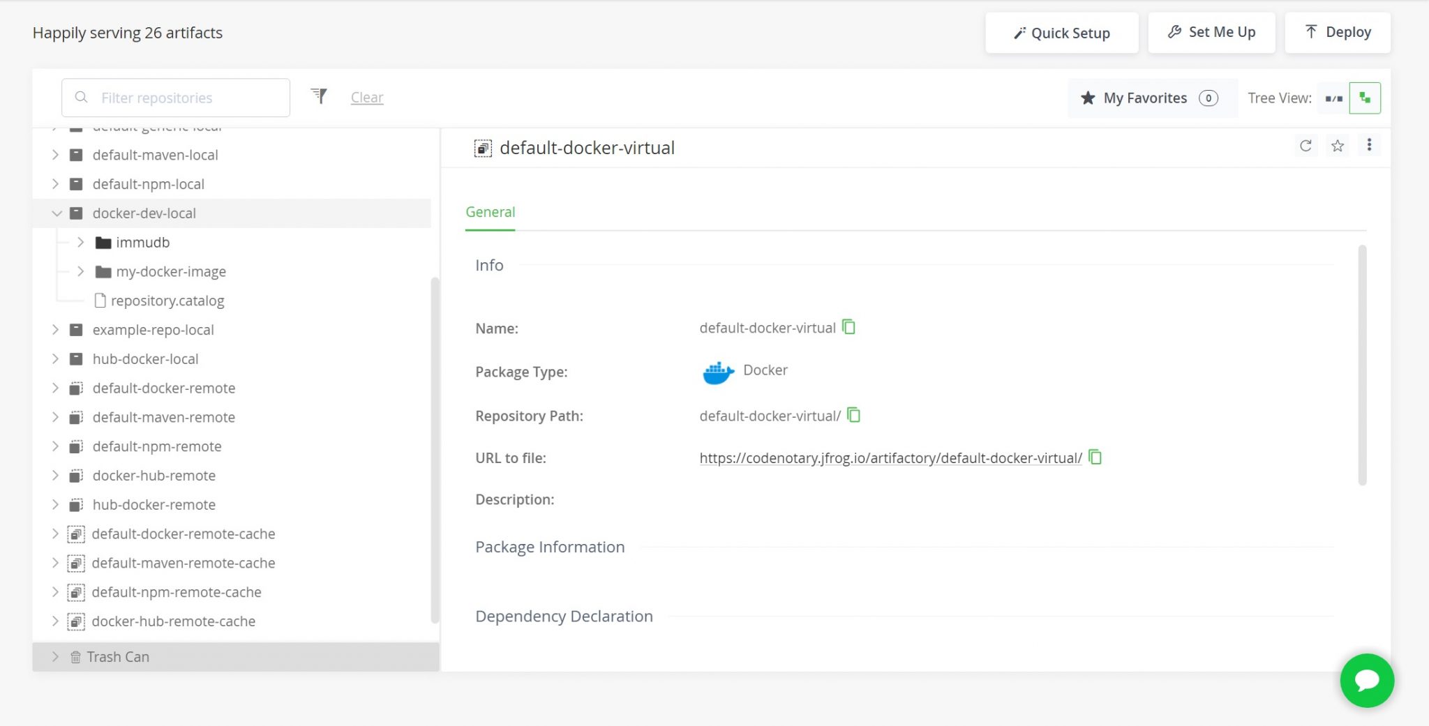 Notarizing Container images using JFrog's API - Codenotary
